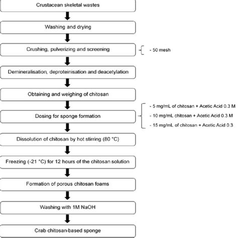 Conditions Of Application Of The Crab Chitosan Based Sponge Download Scientific Diagram