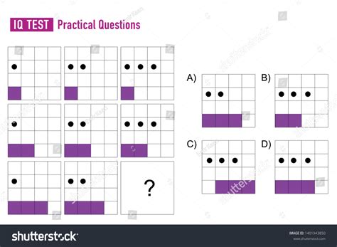 Iq Test Practical Questions Vektor Ai Stock Vektor Royaltyfri