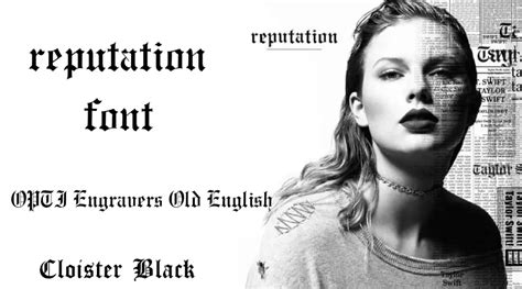 Reputation Font Fonts Park