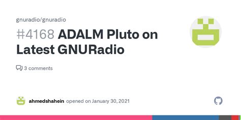 ADALM Pluto On Latest GNURadio Issue 4168 Gnuradio Gnuradio GitHub