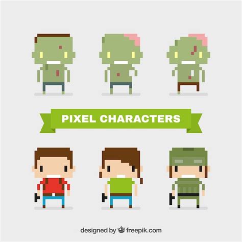 Free Pixel Character Collection Nohat Cc