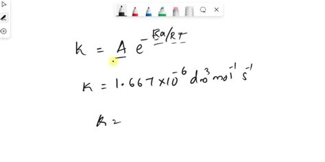 Solved For The Gas Phase Reaction A Av Az The Experimental Rate Constant Kr Has Been
