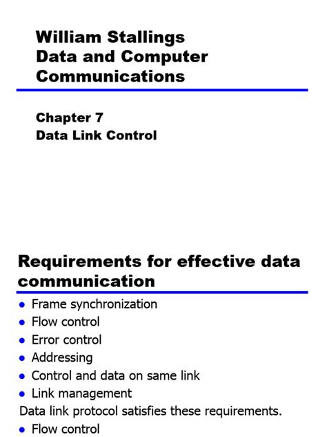Chapter 7 Pdf Error Detection And Correction Transmission Control