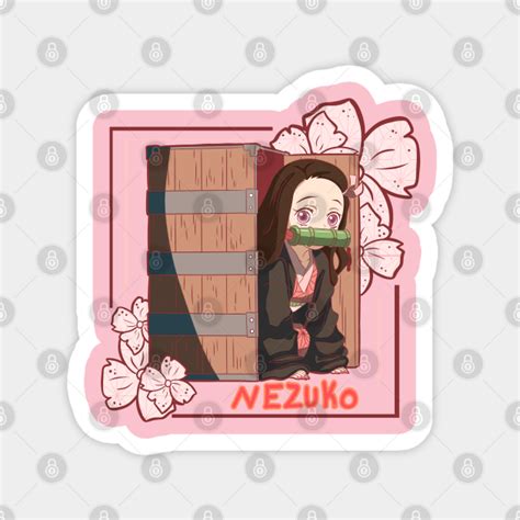 Nezuko In The Box Nezuko Kamado Demon Slayer Anime Kawaii Manga Demon Slayer Magnet