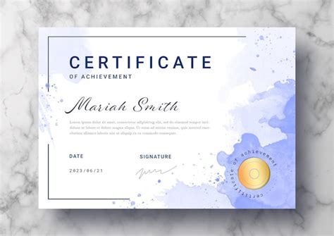 Free Illustrator Certificate Template Totally Free Printables
