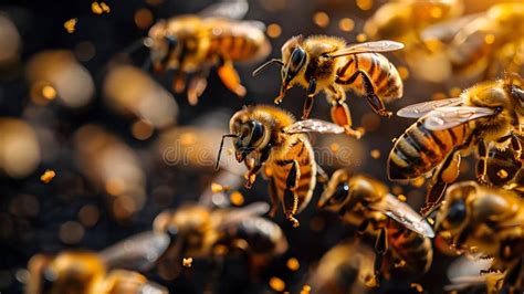 Bees Scouting For New Blossoms Stock Illustration Illustration Of Flowers Isolated 309542377