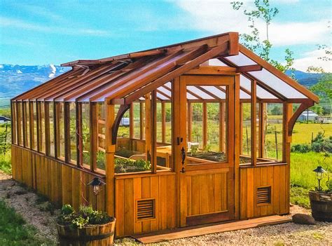 10 Wide Cedar Greenhouse Kits Cedar Built Greenhouses — Cedar Built
