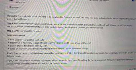 Solved I Need Help Creating A Probabilty Problem Based On Chegg Com