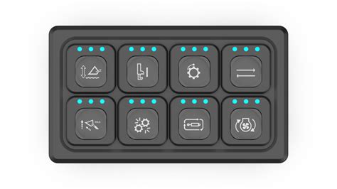 Ip67 Protection Class Push Button Switch Panel Icon Replaceable