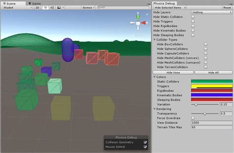 Unity Manual Physics Debug Visualization