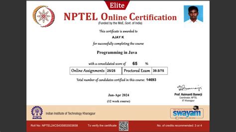 Ajay K On Linkedin Java Programming Nptel