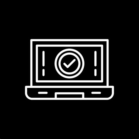 Laptop Line Inverted Icon Design Vector Art At Vecteezy