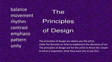 Ppt Elements And Principles Of Art Powerpoint Presentation Free