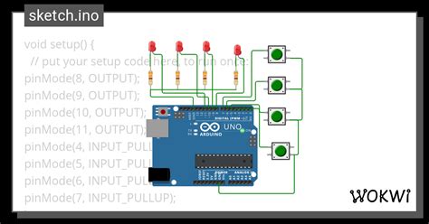 Led Start Stop Wokwi Esp32 Stm32 Arduino Simulator