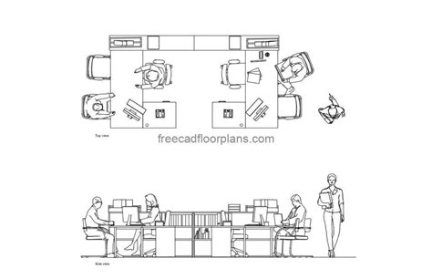 Office Workers Free Cad Drawings Office Workers Free Cad Drawings
