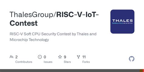 GitHub ThalesGroup RISC V IoT Contest RISC V Soft CPU Security Contest By Thales And