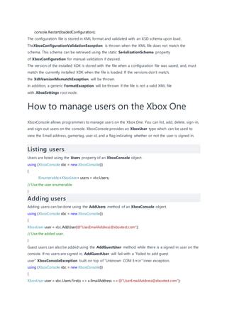 Gaming Console Technology Documentation Taking Xbox One As Referrence PDF