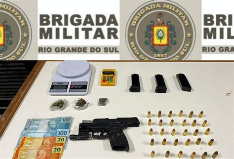 Arma Moto Adulterada E Drogas São Apreendidas Pela Bm Em Capão Da