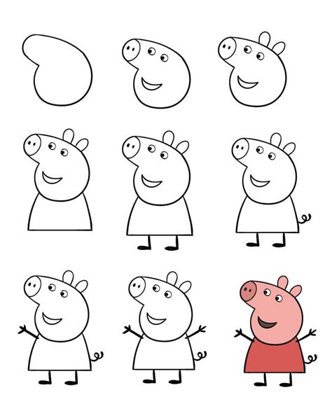 Vẽ Heo Peppa Siêu Dễ Thương Cho Bé Yeutrenet