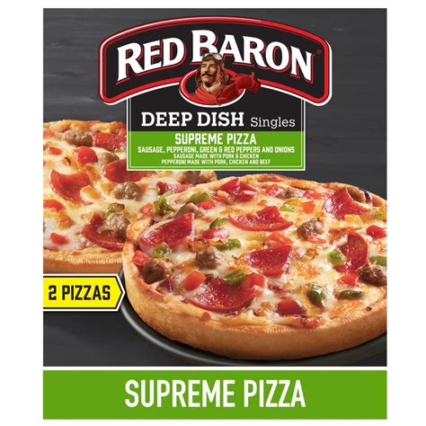 Red Baron Supreme Deep Dish Personal Frozen Pizza 11 5 Oz 2 Pack Kroger
