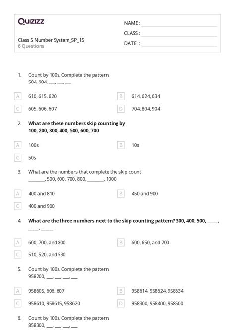 50 Skip Counting By 10s Worksheets On Quizizz Free And Printable