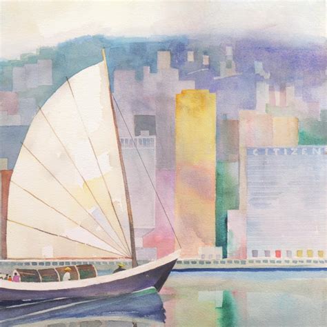 Hong Kong From Victoria Harbor By William Howard Knowles Society Of