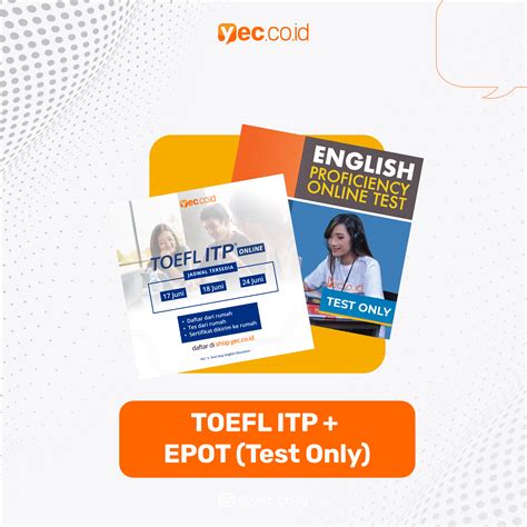 Paket Toefl Itp English Proficiency Online Test Only Test Yureka Education Center