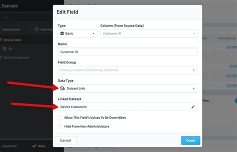 Linking Datasets Intrafocus