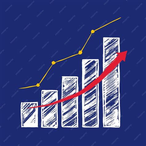 Premium Vector Illustration Of A Bar Graph That Ascends In Height From The Left To The Right Side