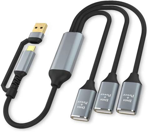 Amazon Com USB C Male To Three USB Female Cable Adapter In USB A And USB C Male To Type