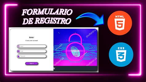 Como Crear Formulario De Registro Con Css Y Html Responsive Design Youtube