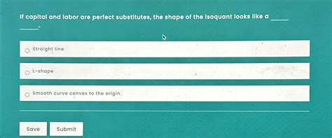 Solved If Capital And Labor Are Perfect Substitutes The