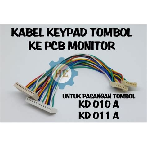 Jual Kabel Pcb Tombol Ke Pcb Monitor Mesin Bordir Komputer Shopee