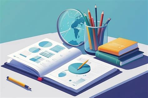 Premium Photo Setup Analytics Concept Illustration