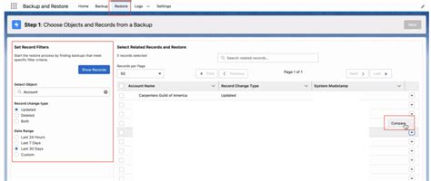 Salesforce Backup And Restore Apex Hours