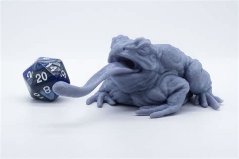 The Attacking Toad Miniature Tabletop Collectable Etsy