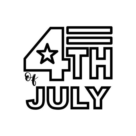 4th Of July Black And White Vector Art Icons And Graphics For Free