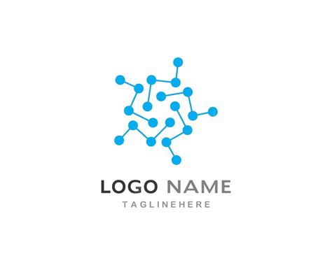 Molecule Logo Vector Technology Icon Structure Vector Technology Icon