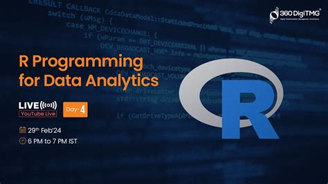 R Programming For Data Analytics 29th February 2024 360digitmg Youtube