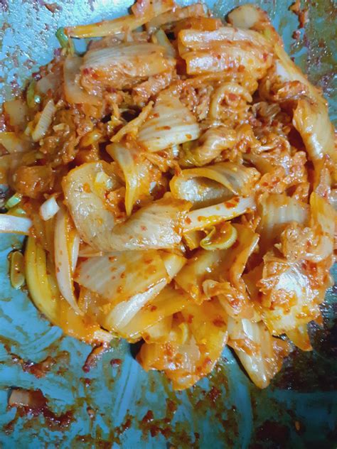 김치 볶음 볶음 김치