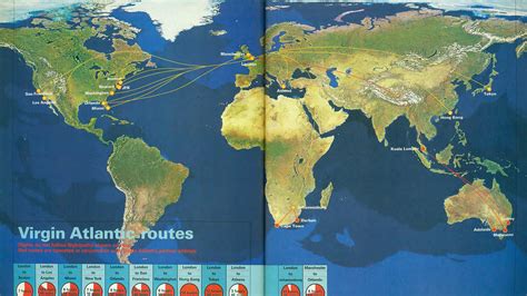 World Map Flight Paths