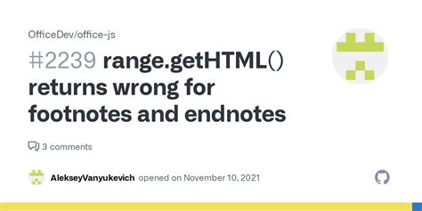 Rangegethtml Returns Wrong For Footnotes And Endnotes · Issue 2239