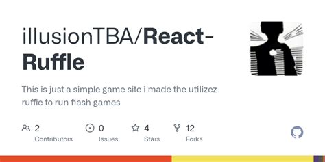 github illusiontba react ruffle this is just a simple game site i made the utilizez ruffle to