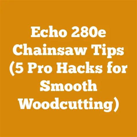Echo E Chainsaw Tips Pro Hacks For Smooth Woodcutting