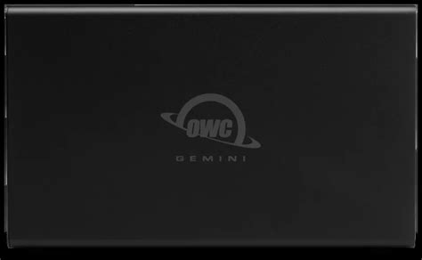 OWC Gemini Thunderbolt USB C 擴充埠與雙槽磁碟陣列外接盒 OWC Asia