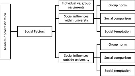 Conceptual Framework Social Factors As Agreed By The Procrastination Download Scientific