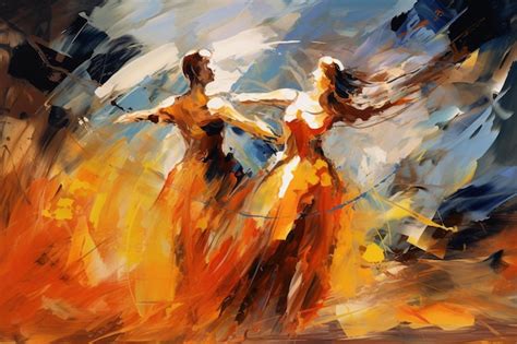 Premium Ai Image Rhythm In Motion An Abstract Representation Of Dance