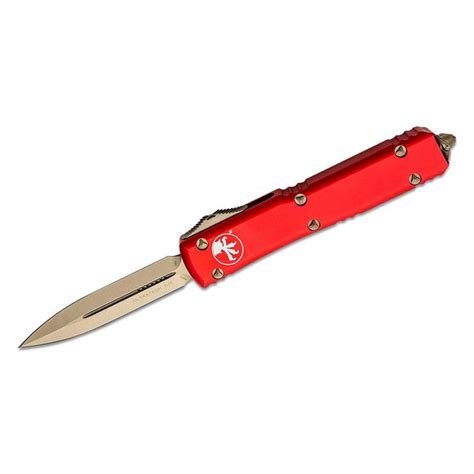 Microtech Ultratech D E Red Bronzed Standard Bobcat Armament