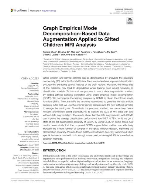 Pdf Graph Empirical Mode Decomposition Based Data Augmentation