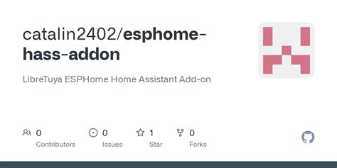Github Catalin2402esphome Hass Addon Libretuya Esphome Home Assistant Add On